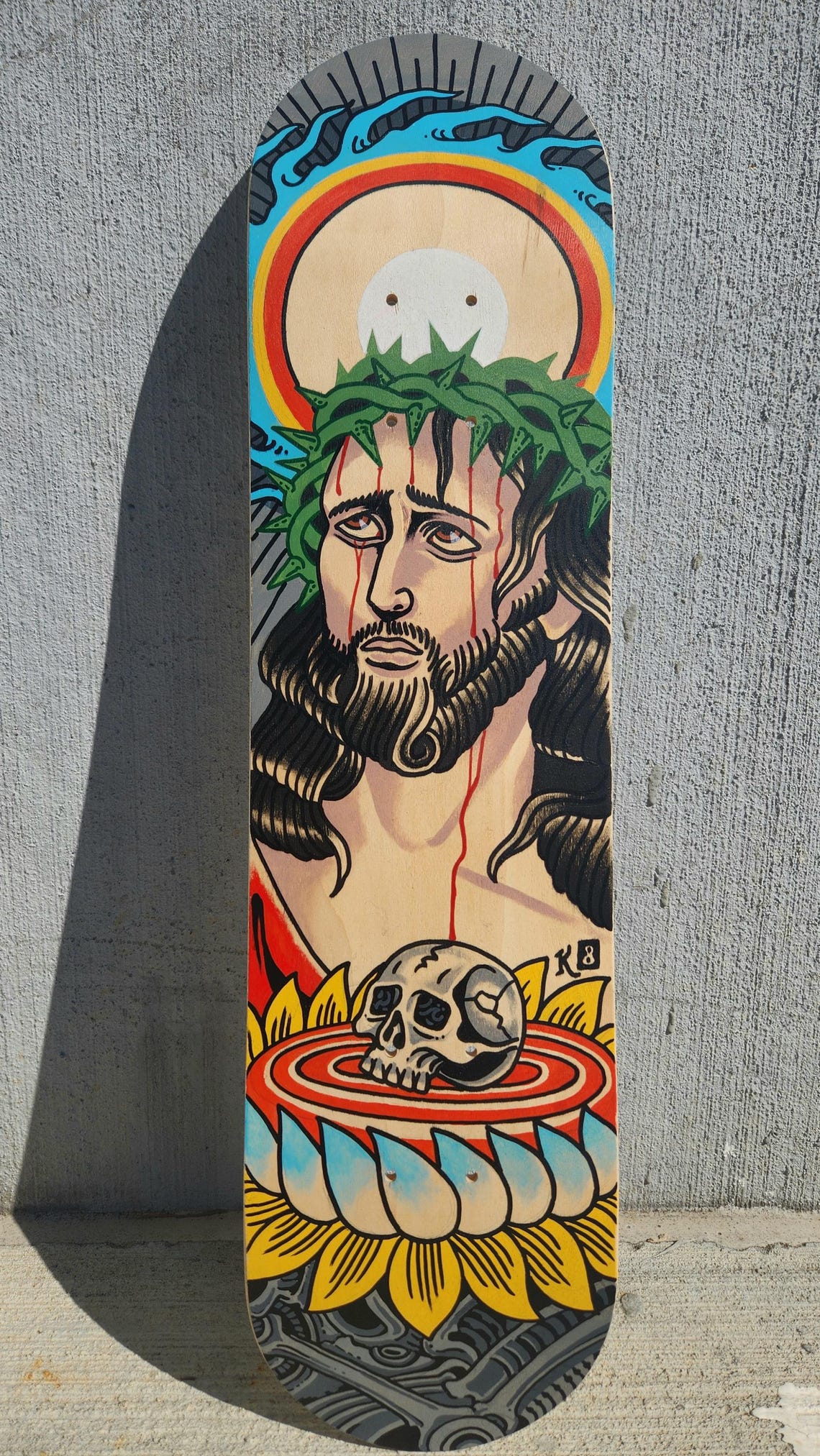 Custom Hand Painted Skate Decks - Etsy