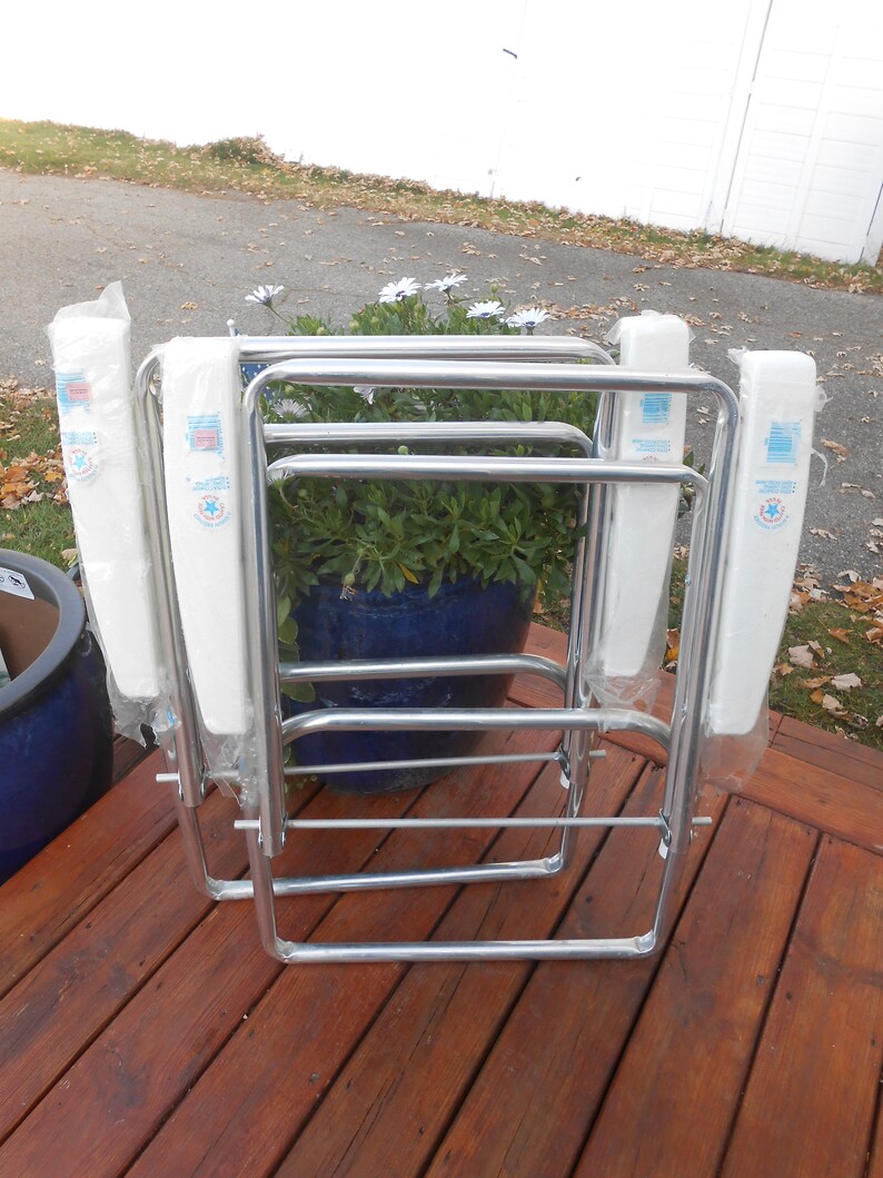 Vintage Frames for Macrame Lawn Chairs NOS Bright and Shiny | Etsy