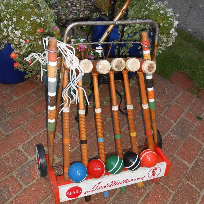 Antique Croquet Set - Etsy