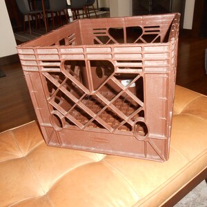 Vintage 80s Plastic Storage Milk Crate by Rubbermaid, Dorm Room 80s ...