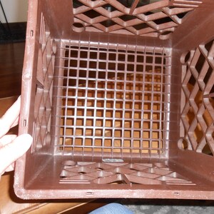 Vintage 80s Plastic Storage Milk Crate by Rubbermaid, Dorm Room 80s ...