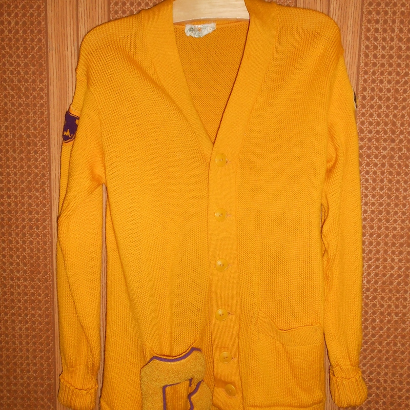 Letterman Sweater - Etsy