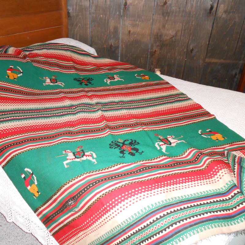 Aztec Warrior Blanket - Etsy