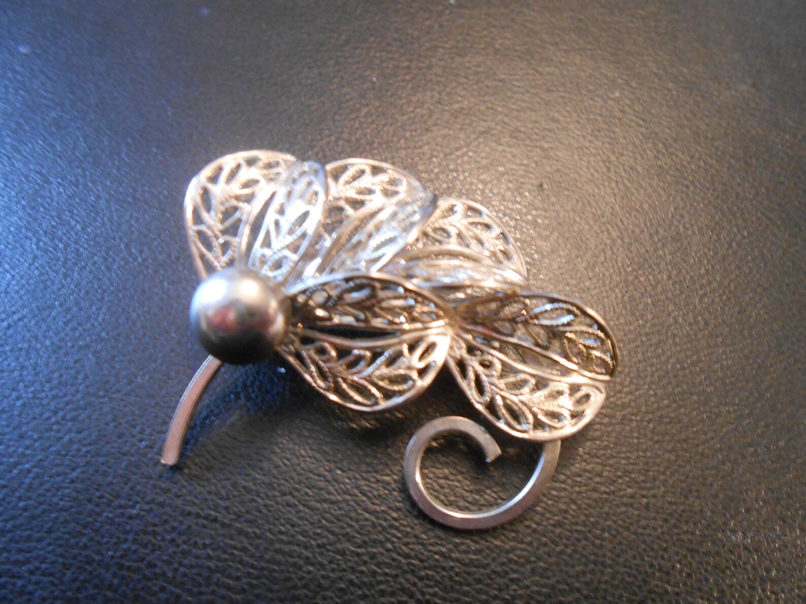 Unique Silver Filigree Hummingbird Brooch/pin - Etsy