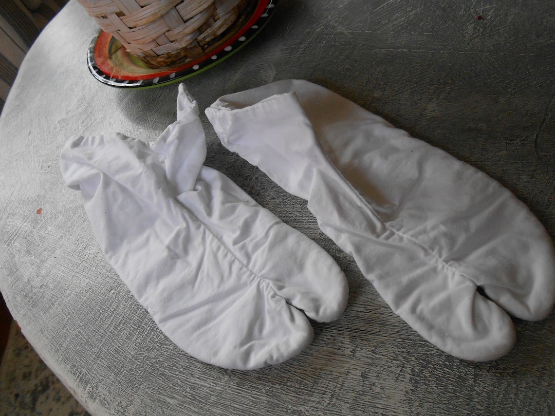 Vintage Japanese White Tabi Socks,slippers,socks for Kimono - Etsy