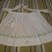 Two Vintage Aprons, White Pleated Half Apron With Shades of Mint Tatted ...