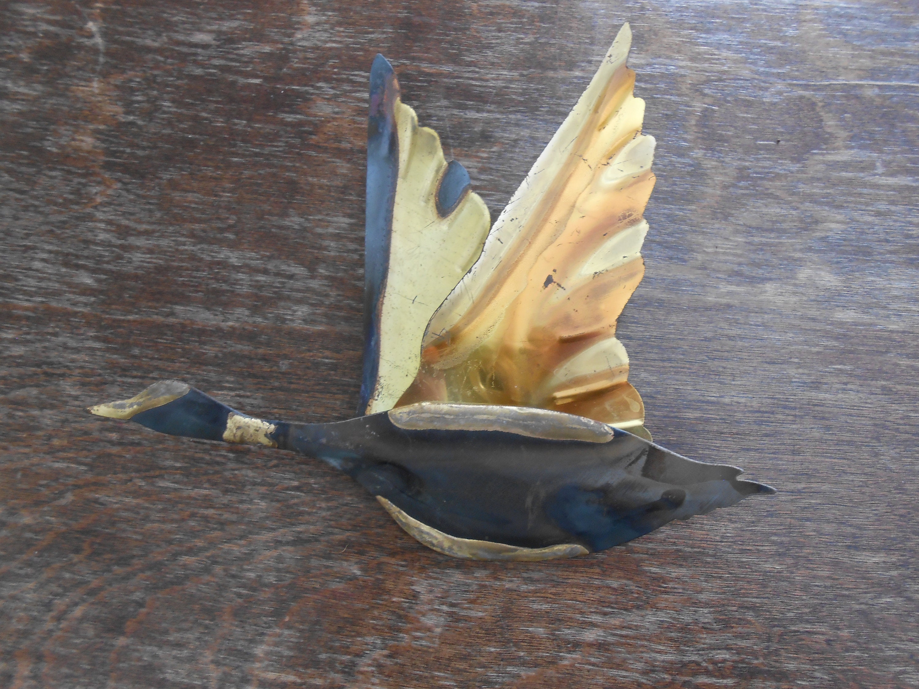 Vintage Set of Three Copper Ducks/Geese In Flight Wall | Etsy