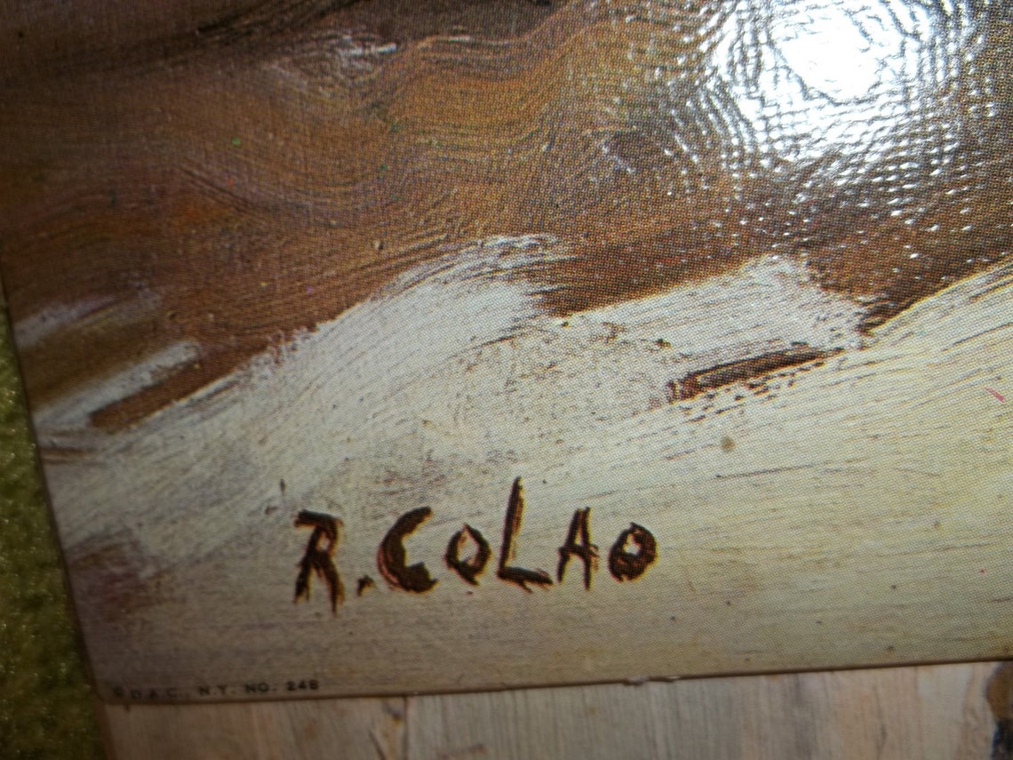 Vintage R. Colao Print - Etsy