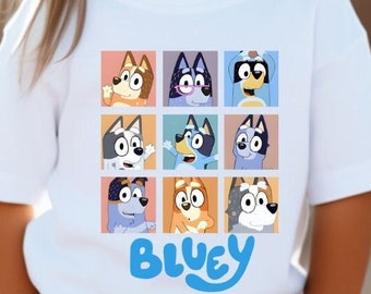 DTF Transfer Sheet, Bluey Dog, Ready to Press - Etsy