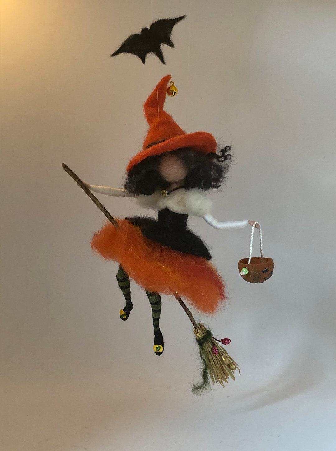 Needle Felted Witch, Waldorf Inspired, Felted Doll, Felted Witch, Witch ...