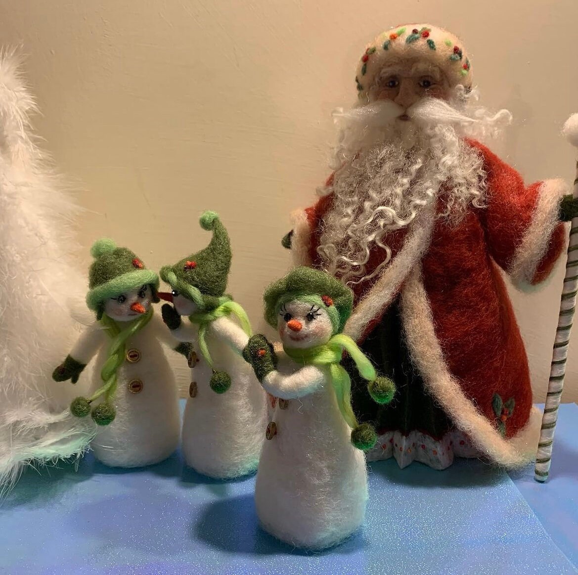 Needle Felted Snowman, Snow Girl, Christmas, Christmas Gift, Christmas ...