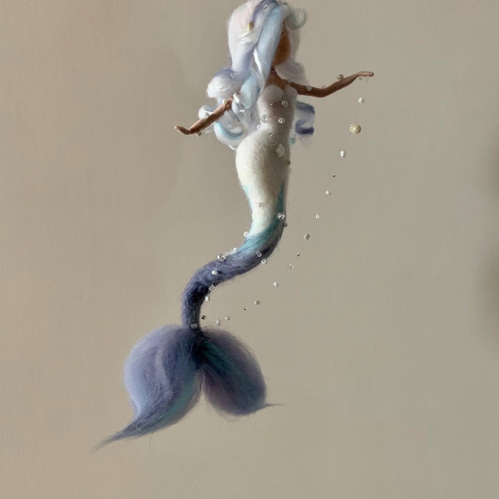Needle Felted Mermaid, Waldorf Inspired, Felted Mermaid, Mermaid, Wool ...