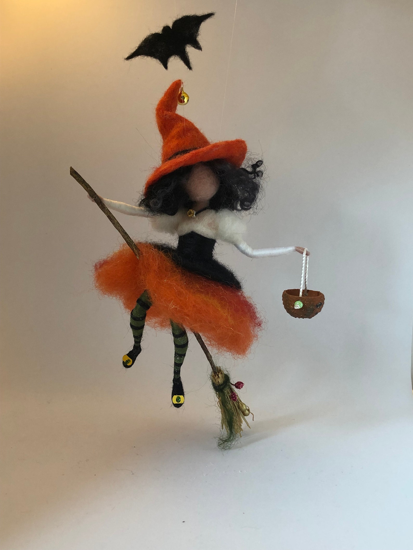 Needle Felted Witch, Waldorf Inspired, Felted Doll, Felted Witch, Witch ...