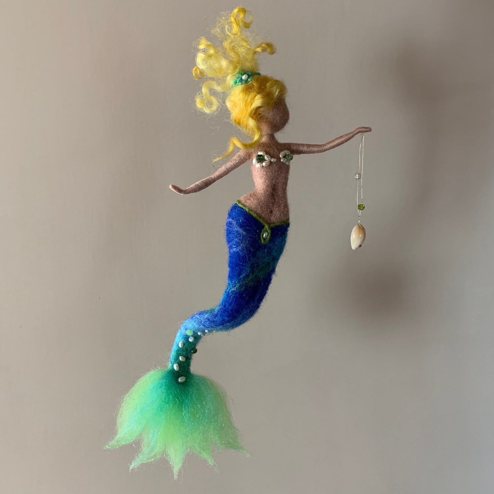 Needle Felted Mermaid, Waldorf Inspired, Felted Mermaid, Mermaid, Wool ...