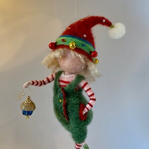 Needle Felted Elf, Waldorf Inspired, Felted Elf, Christmas Doll ...