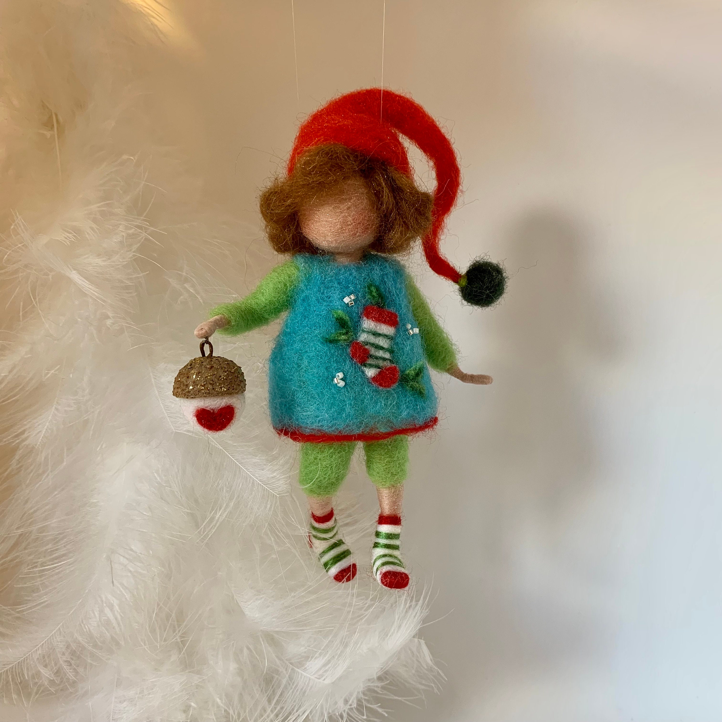 Needle Felted Elf, Waldorf Inspired, Felted Doll, Felted Elf, Christmas ...