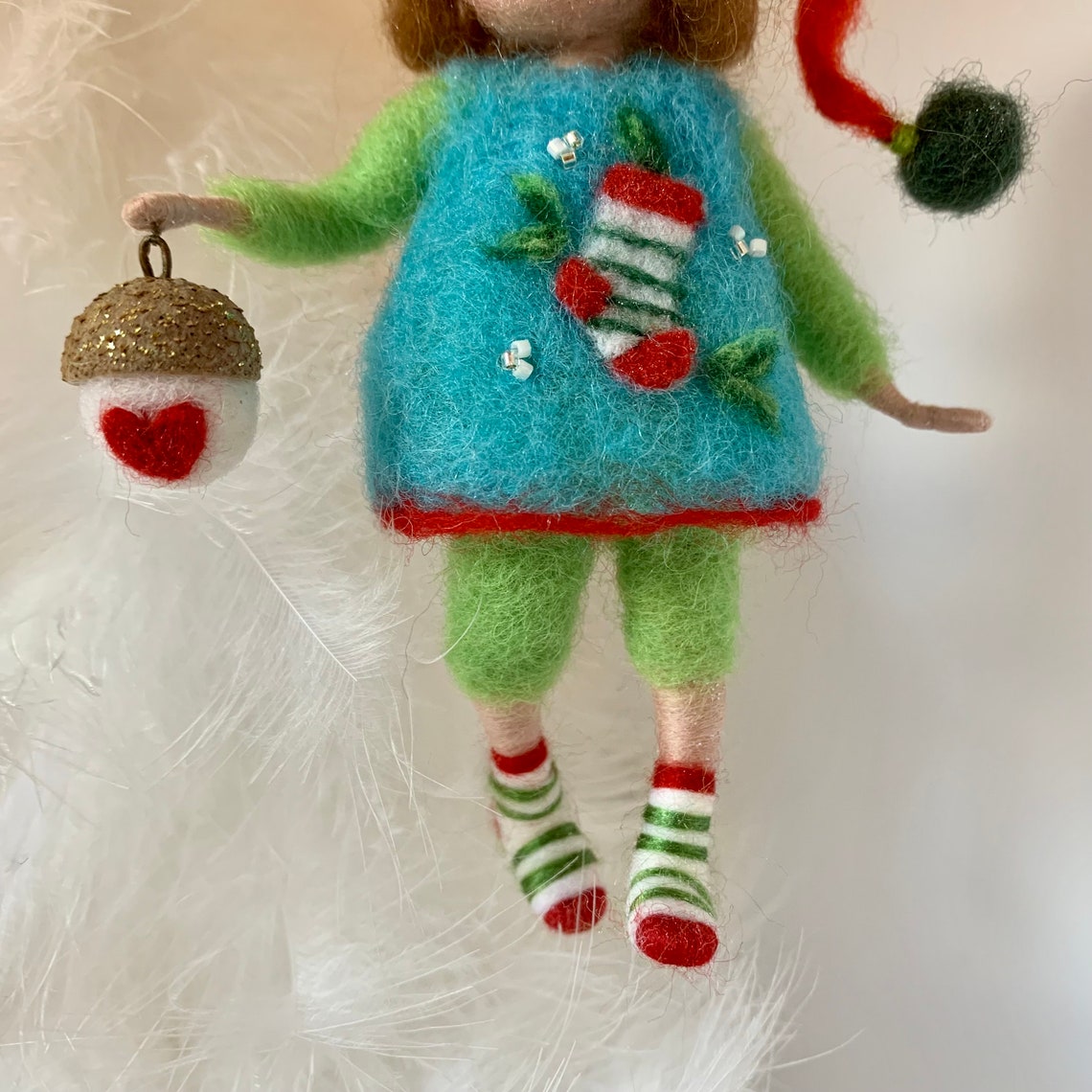 Needle Felted Elf, Waldorf Inspired, Felted Doll, Felted Elf, Christmas ...