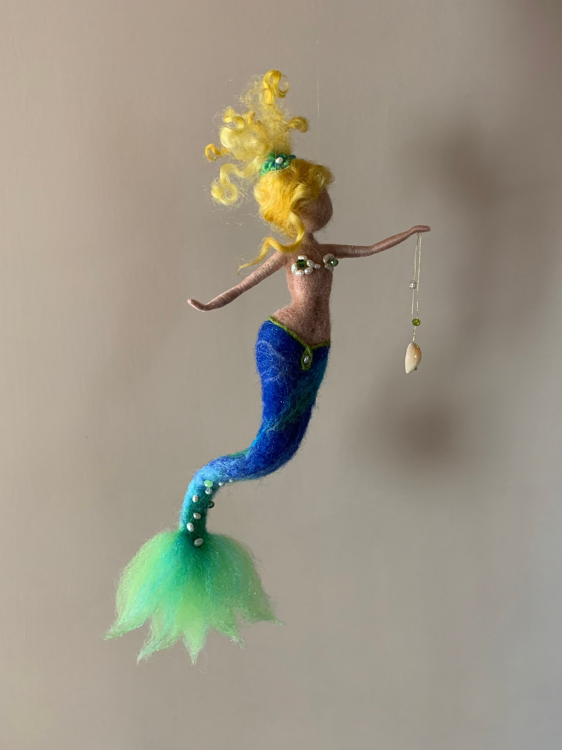 Needle Felted Mermaid, Waldorf Inspired, Felted Mermaid, Mermaid, Wool ...