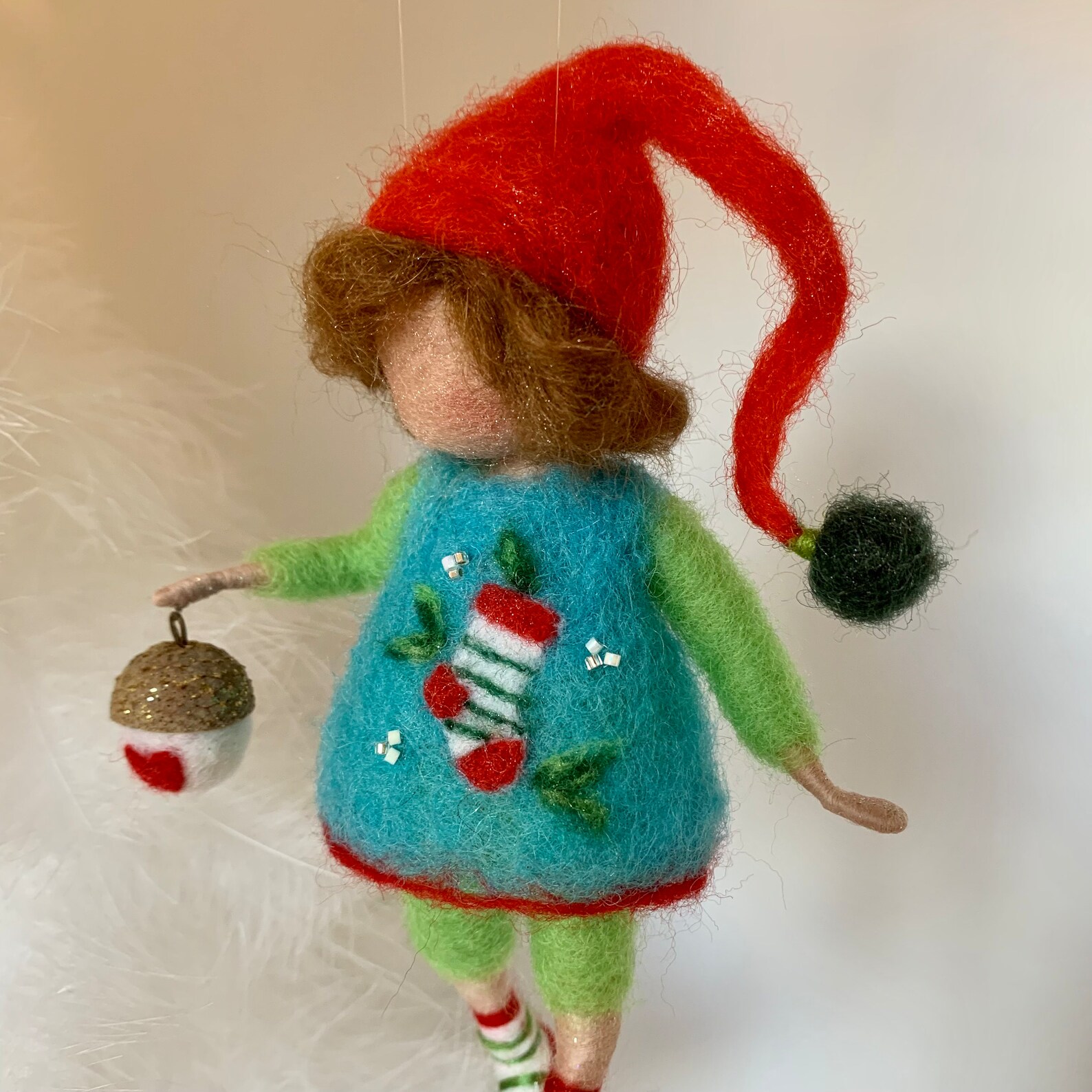 Needle Felted Elf, Waldorf Inspired, Felted Doll, Felted Elf, Christmas ...