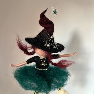 Needle Felted Witch, Waldorf Inspired, Felted Doll, Felted Witch, Witch ...