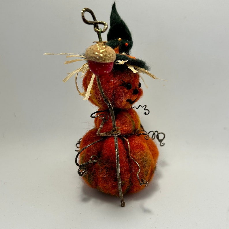 Needle Felted Pumpkin, Pumpkin, Felted Pumpkin, Halloween Decoration ...