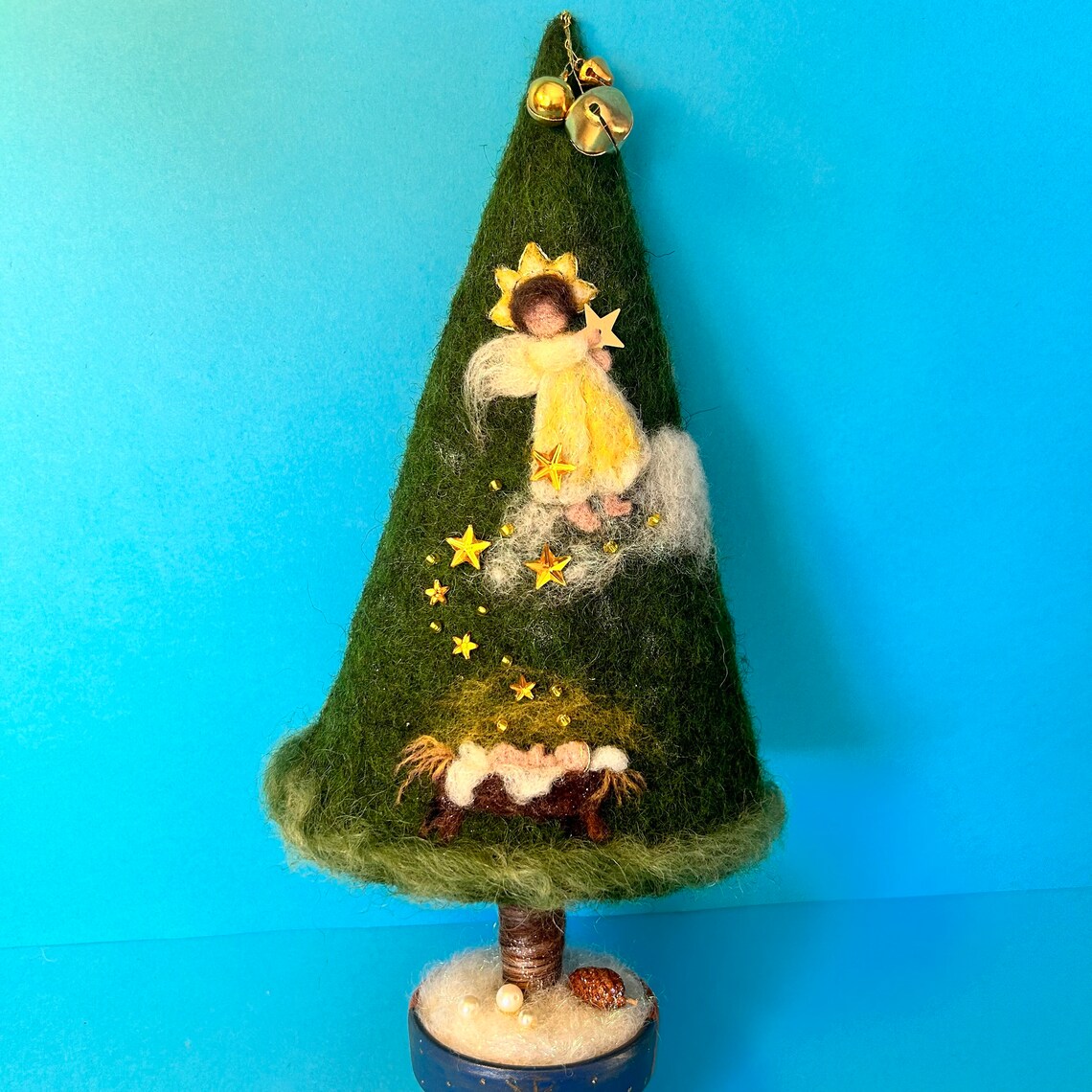Needle Felted Christmas Tree, Christmas Gift, Christmas Tree, Christmas ...