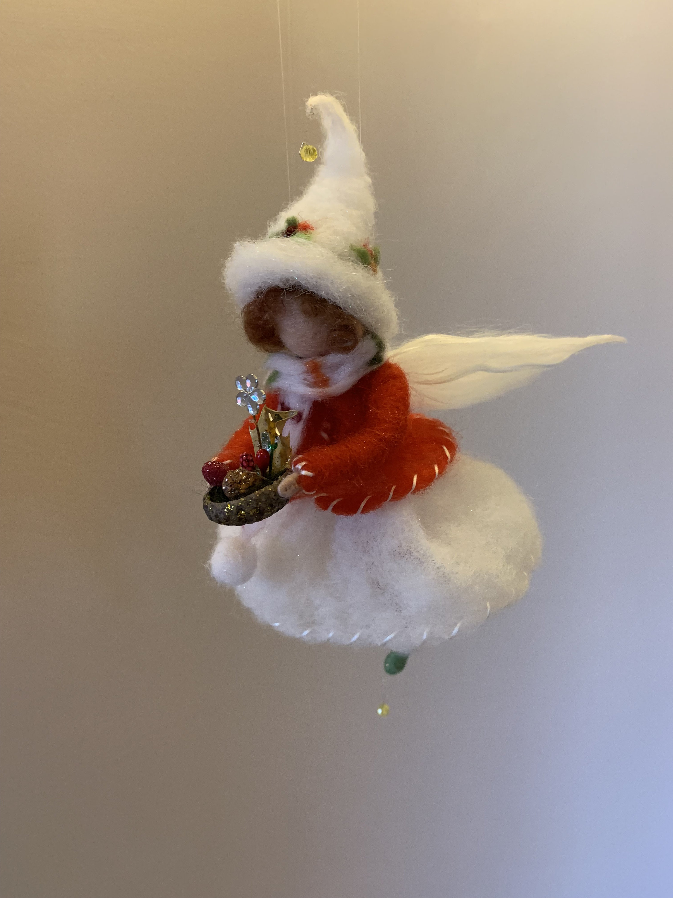 Needle Felted Angel, Waldorf Inspired, Felted Angel, Felted Fairy ...