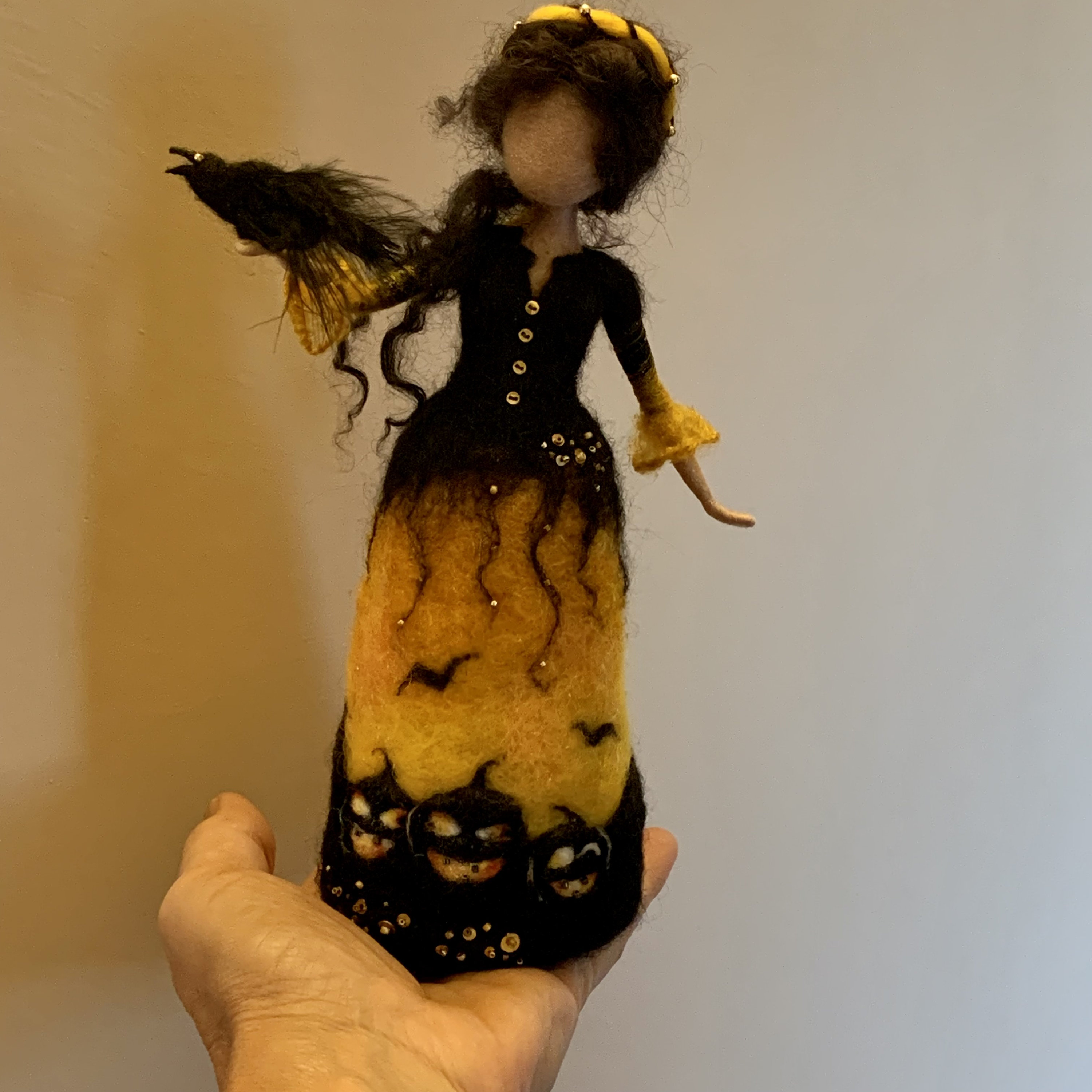 Needle Felted Witch, Waldorf Inspired, Felted Witch, Witch, Halloween ...