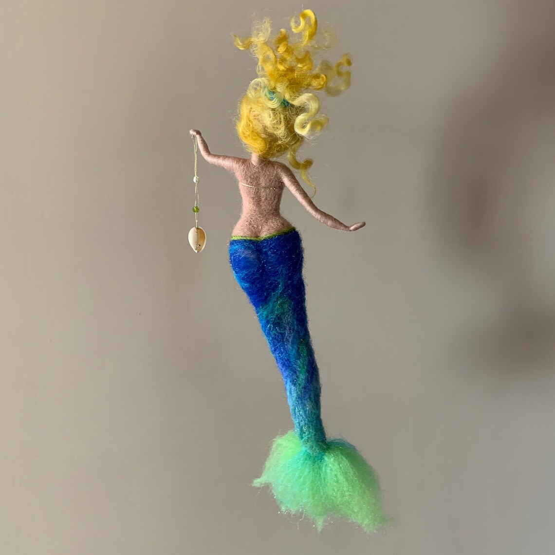 Needle Felted Mermaid, Waldorf Inspired, Felted Mermaid, Mermaid, Wool ...