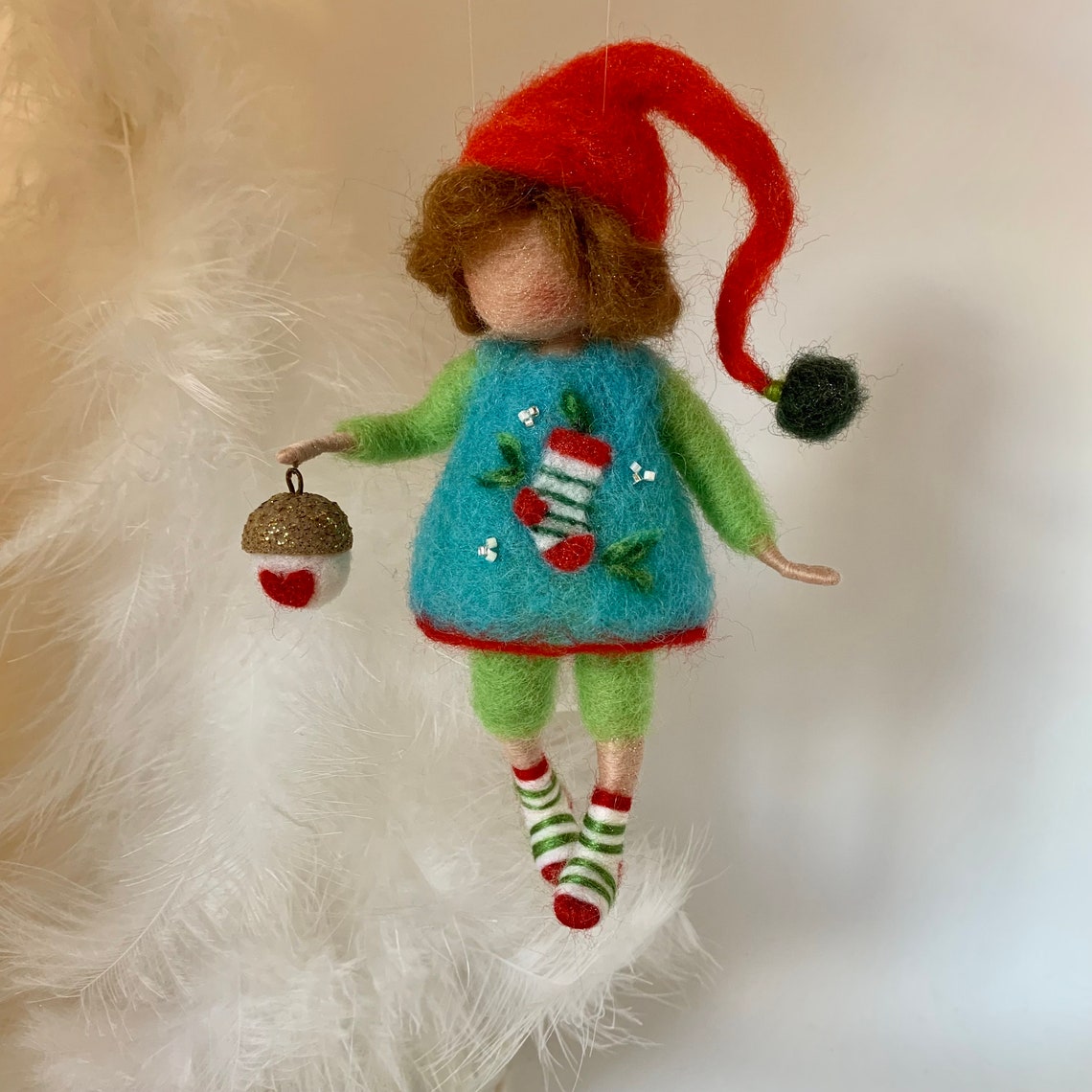 Needle Felted Elf, Waldorf Inspired, Felted Doll, Felted Elf, Christmas ...