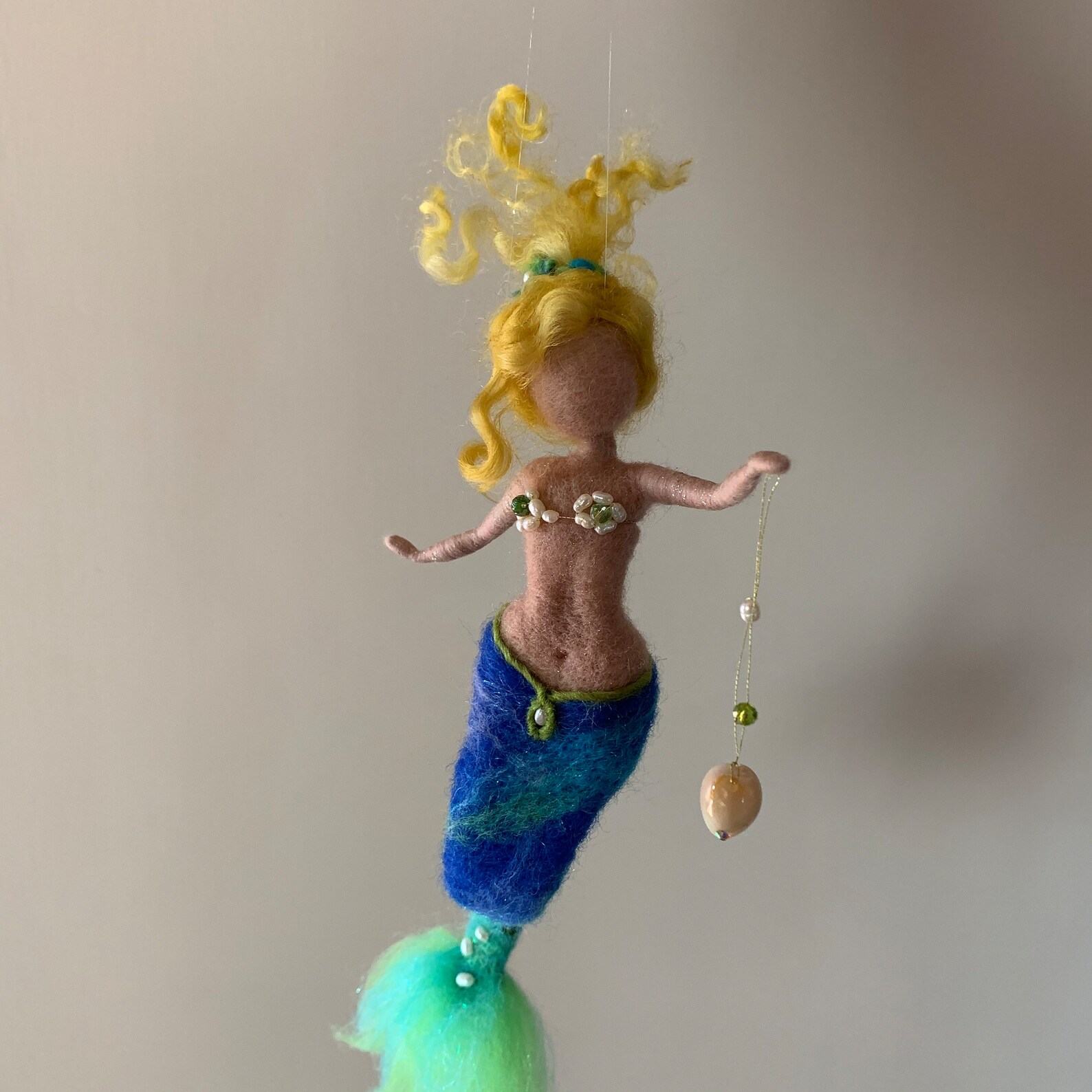 Needle Felted Mermaid, Waldorf Inspired, Felted Mermaid, Mermaid, Wool ...