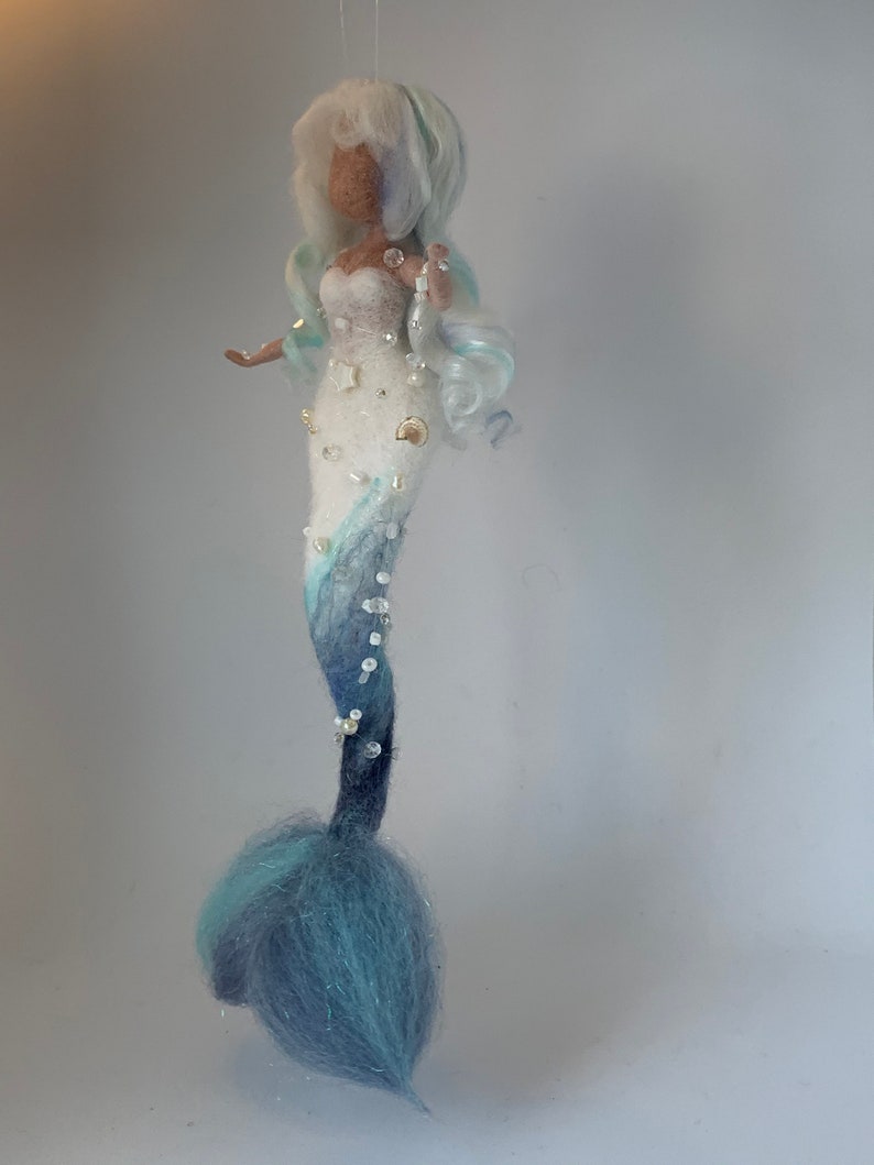Needle Felted Mermaid, Waldorf Inspired, Felted Mermaid, Mermaid, Wool ...