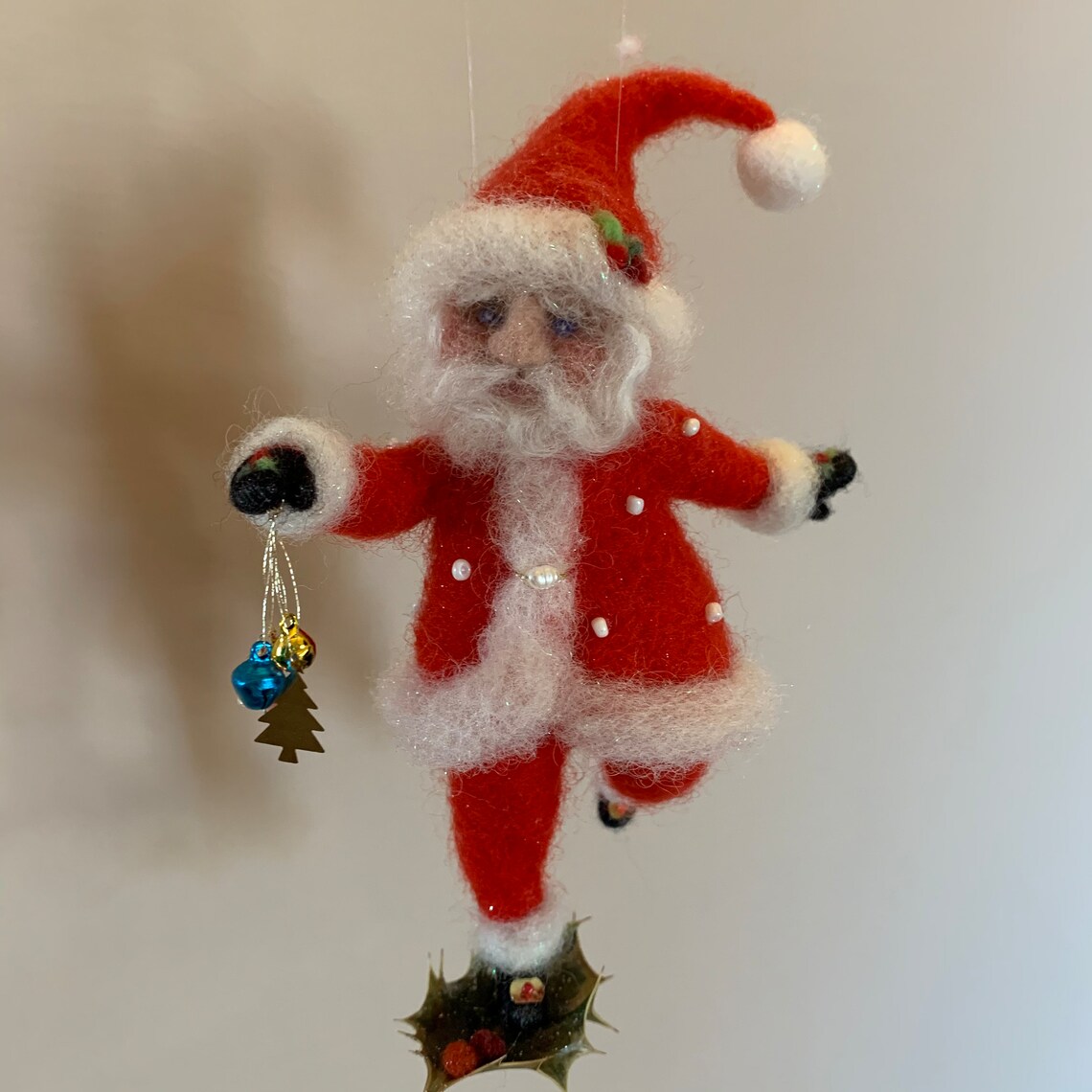 Needle Felted Santa - Etsy