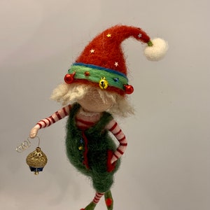 Needle Felted Elf, Waldorf Inspired, Felted Elf, Christmas Doll ...