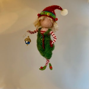 Needle Felted Elf, Waldorf Inspired, Felted Elf, Christmas Doll ...