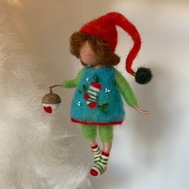 Needle Felted Elf, Waldorf Inspired, Felted Doll, Felted Elf, Christmas ...