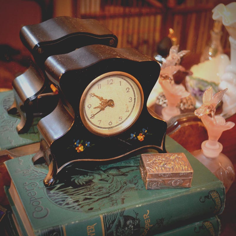 Hand Painted Clock - Etsy