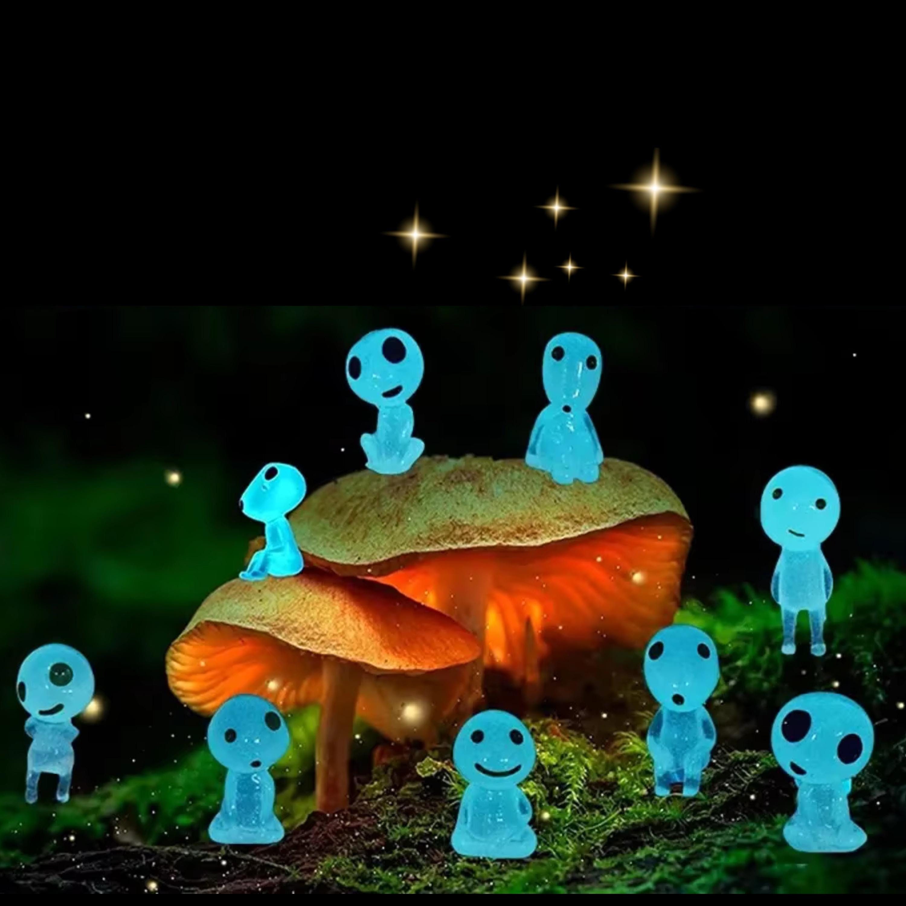 Glow in the Dark Alien Figurines Luminous Decor Party Light Decoration ...