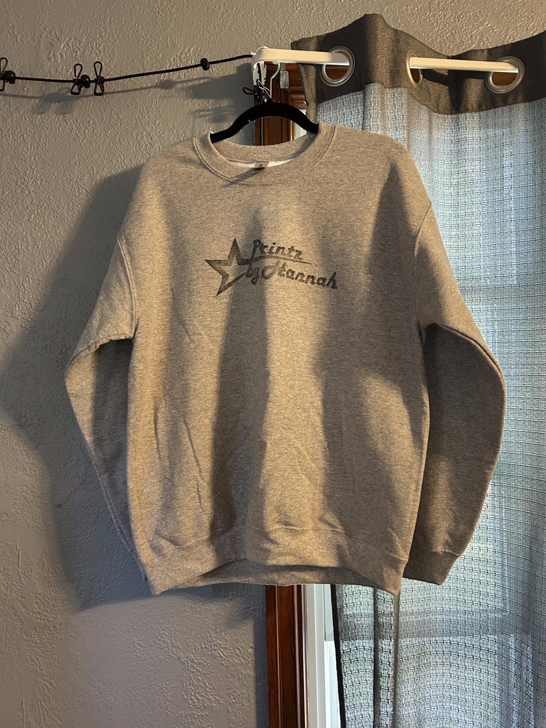 Lino Printed Printz by Hannah Logo Crewneck - Etsy