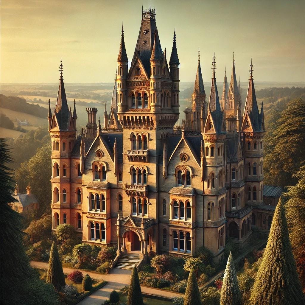 Victorian Castle Image - Etsy