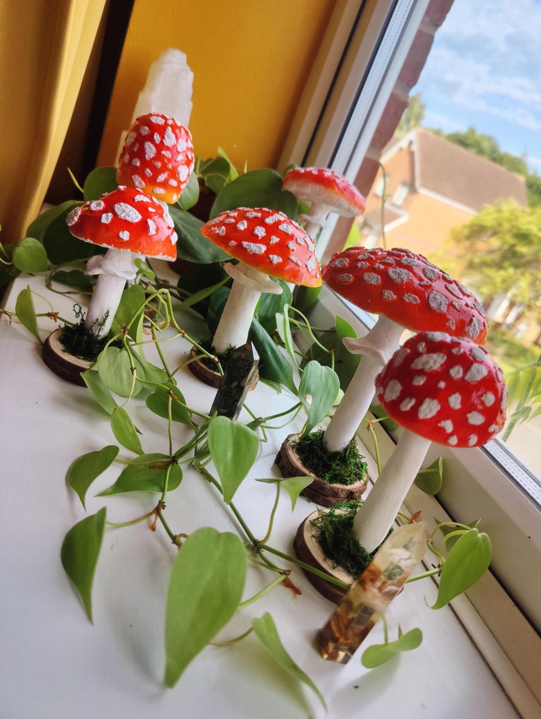 Clay Cottagecore Amanita Muscaria (fly Agaric) Mushroom Decore - Etsy