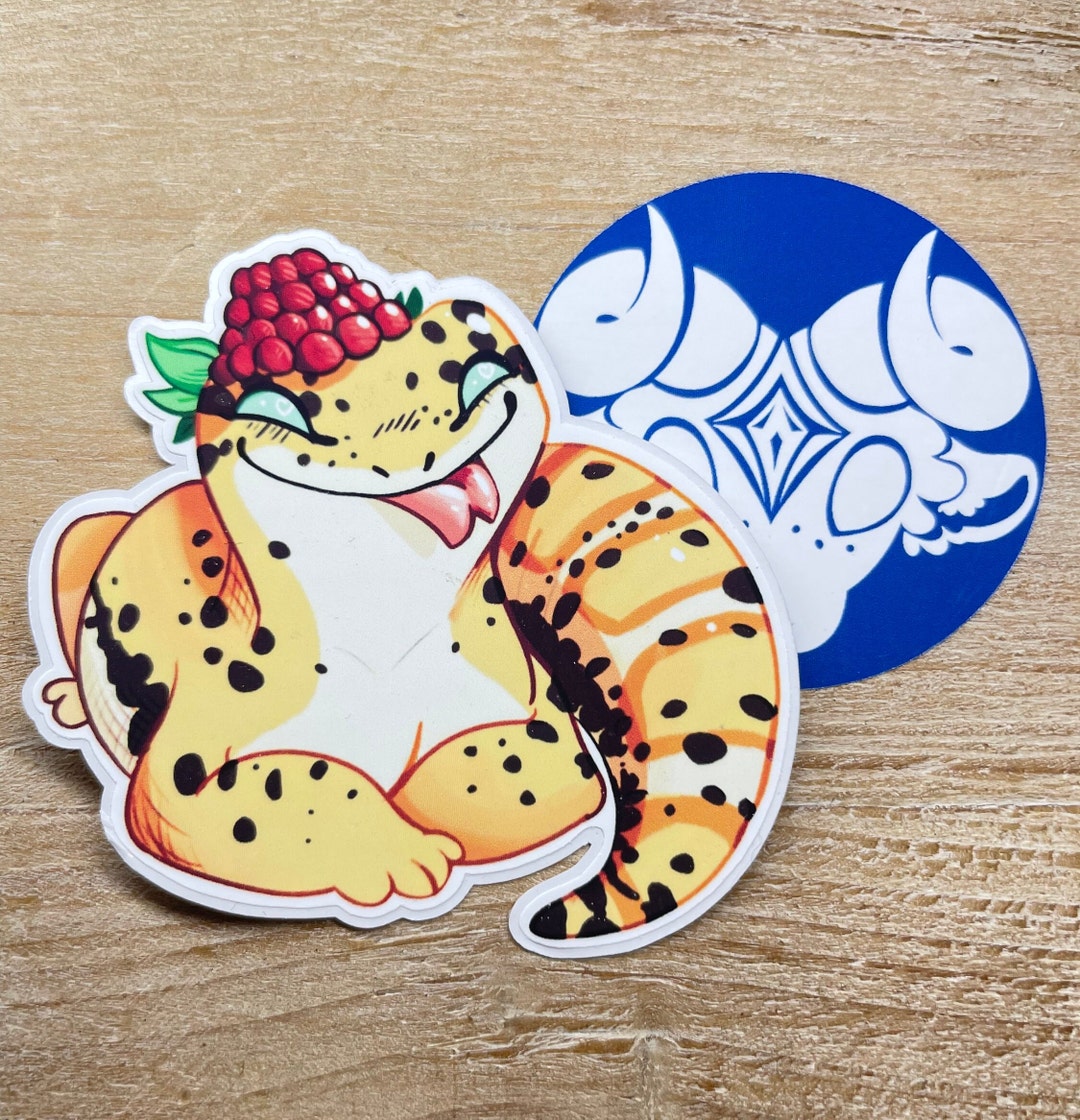 Leopard Gecko Sticker, Waterproof Vinyl, Gift for Reptile Lover, Gift ...