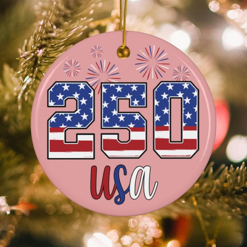 250th Anniversary of the United States of America Christmas Ornament ...