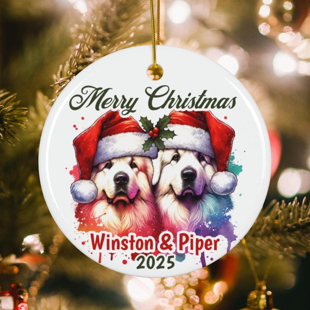 Personalized Great Pyrenees Christmas Ornament - One Great Pyrenees or ...