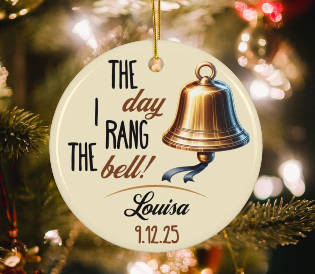 Personalized End of Chemo Gift, Ring the Bell Ornament, End of Cancer ...