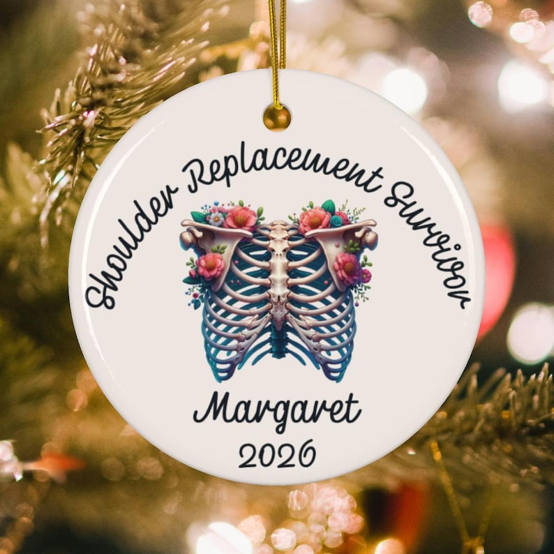 Shoulder Replacement Christmas Ornament, Shoulder Replacement Gift for ...