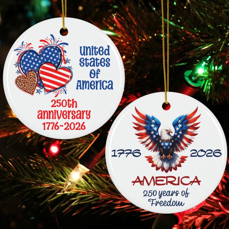 250th Anniversary of the United States of America Christmas Ornament ...