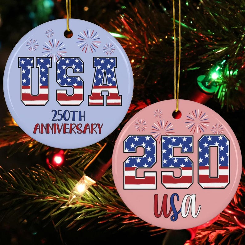 250th Anniversary of the United States of America Christmas Ornament ...