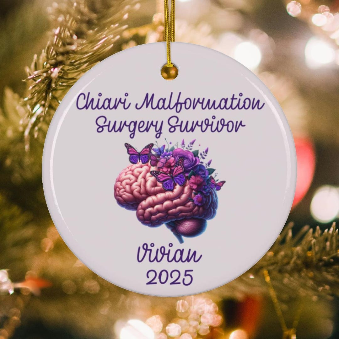 Personalized Chiari Malformation Surgery Survivor Christmas Ornament ...