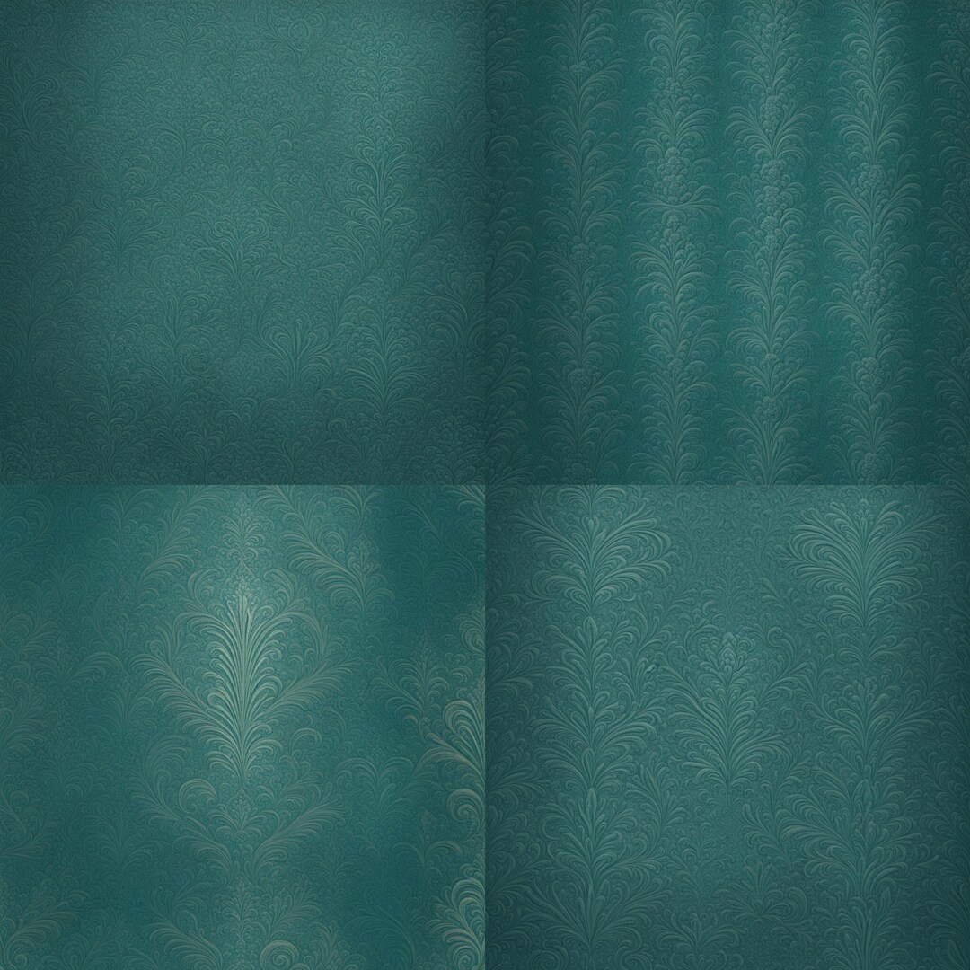Textured Teal Scrapbook Paper | Elegant Digital Background (12x12 Inch ...